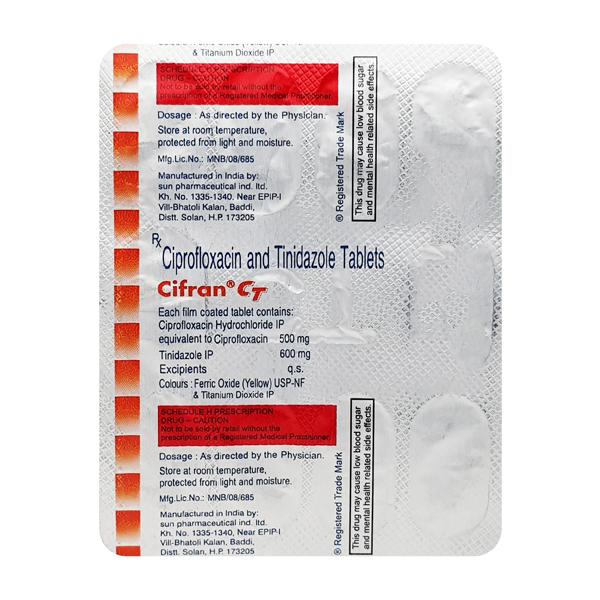 Cifran CT Tablet 10'S - Price, Uses, Side Effects | Netmeds