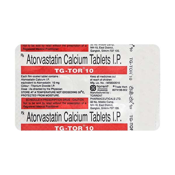 Buy TG TOR 10mg Tablet 15's Online at Upto 25% OFF | Netmeds
