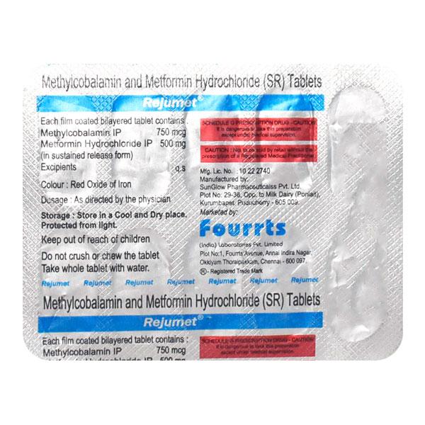 Rejumet Tablet 10'S : Price, Uses, Side Effects | Netmeds