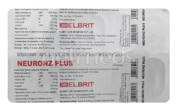 Neuronz Plus Capsule 10'S Price, Uses, Side effects, Substitutes | Netmeds