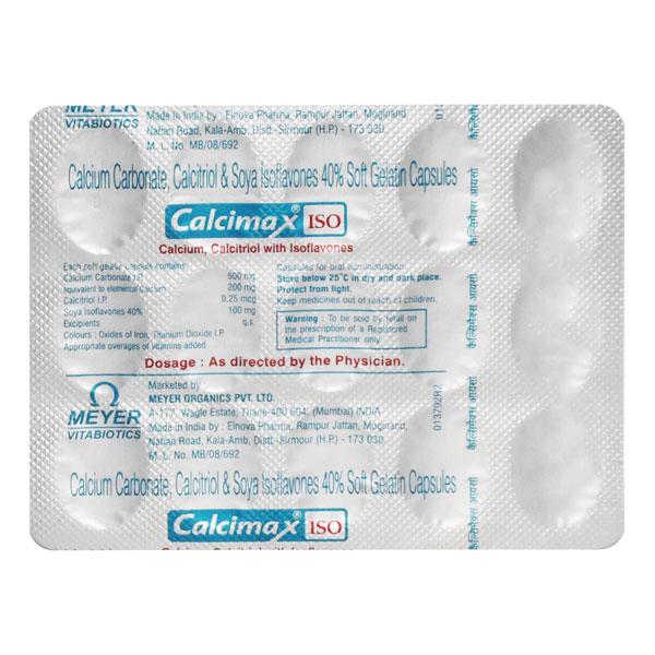 Calcimax Iso Capsule 15'S Price, Uses, Side effects, Substitutes | Netmeds
