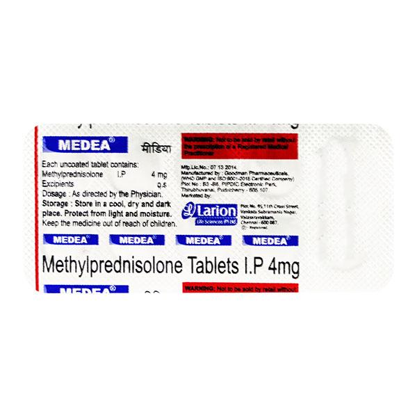 Buy Medea 4mg Tablet 10'S Online at Upto 25% OFF | Netmeds