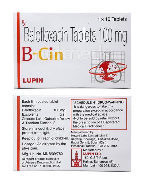 B Cin 100mg Tablet 10'S Price, Uses, Side effects, Substitutes | Netmeds