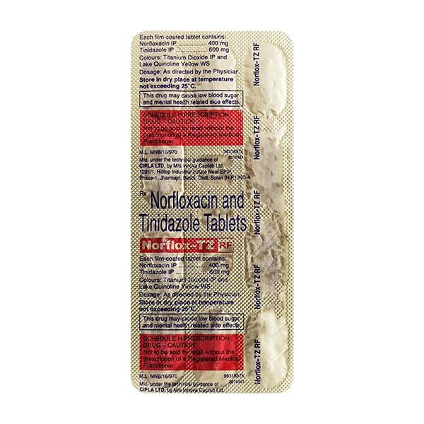 Norflox TZ RF Tablet 10'S - Price, Uses, Side Effects | Netmeds
