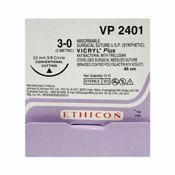 Buy Johnson & Johnson Ethicon Vicryl Plus Absorbable Surgical Suture (3 ...