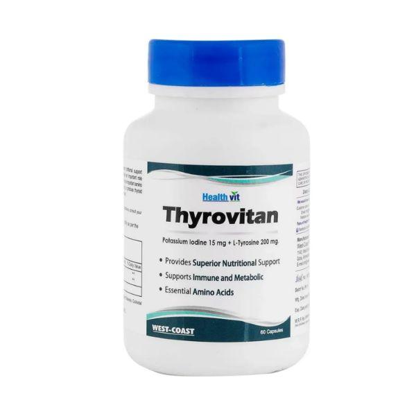 Buy Healthvit Thyrovitan L-Tyrosine Iodine- Capsules 60's Online at ...