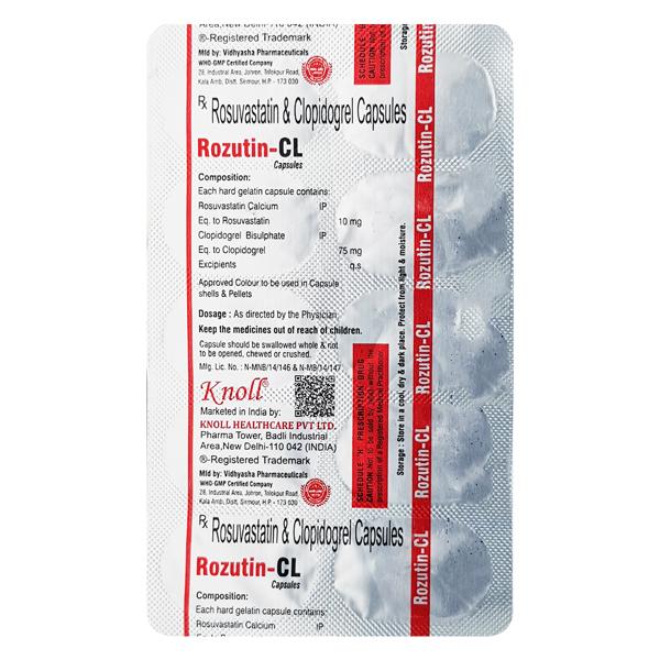 Buy ROZUTIN CL Capsule 10's Online at Upto 25% OFF | Netmeds