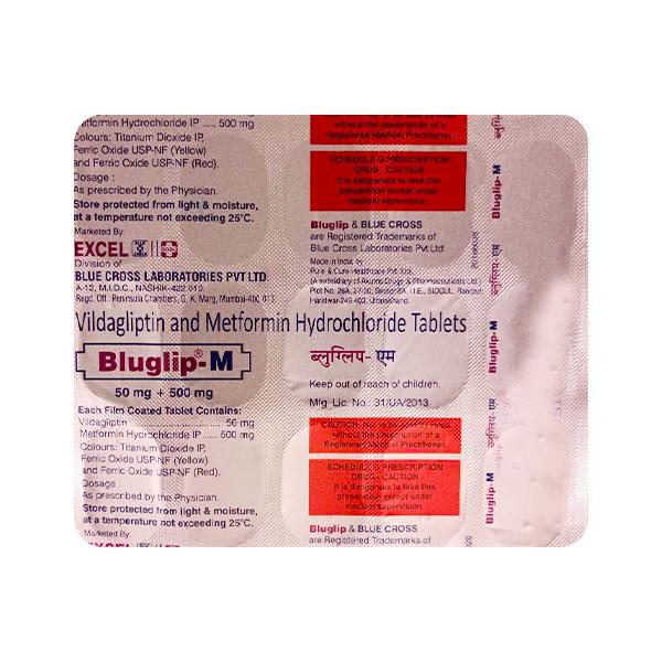 BLUGLIP M Tablet 15's : Price, Uses, Side Effects | Netmeds
