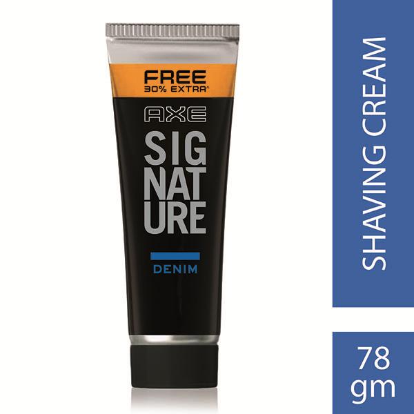 Buy Axe Denim Lather Shaving Cream 60gm+18gm 1's Online at Discounted ...