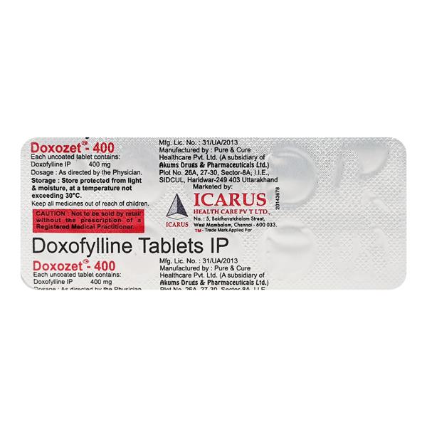 Buy Doxozet 400mg Tablet 10'S Online at Upto 25% OFF | Netmeds