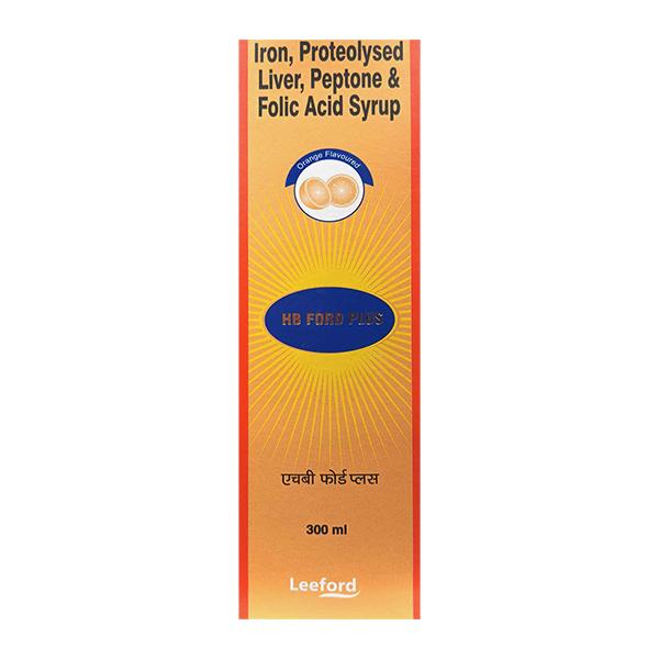HB FORD PLUS Orange Flavour Syrup 300ml : Uses, Side Effects, Price ...