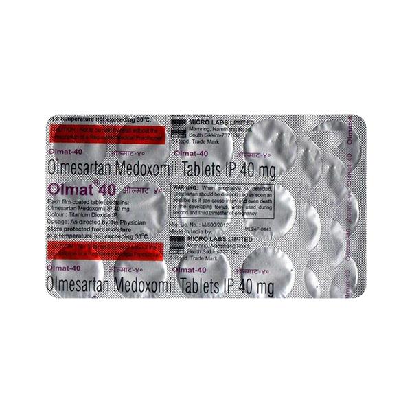 OLMAT 40 Tablet 15's : Price, Uses, Side Effects | Netmeds