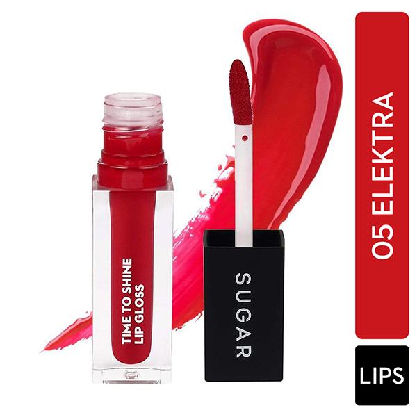 Buy SUGAR Cosmetics Time To Shine Lip Gloss - 05 Elektra 4.5 gm Online ...