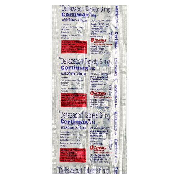 Cortimax 6mg Tablet 10'S Price, Uses, Side effects, Substitutes | Netmeds