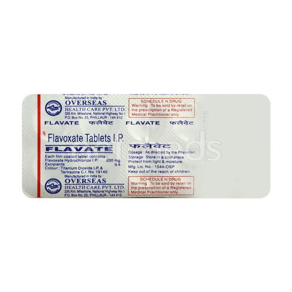 Buy Flavate 200mg Tablet 10'S Online at Upto 25% OFF | Netmeds