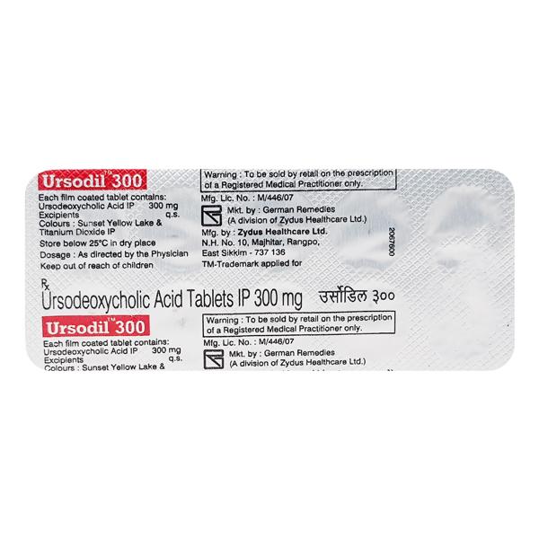 Ursodil 300mg Tablet 10'S - Price, Uses, Side Effects | Netmeds