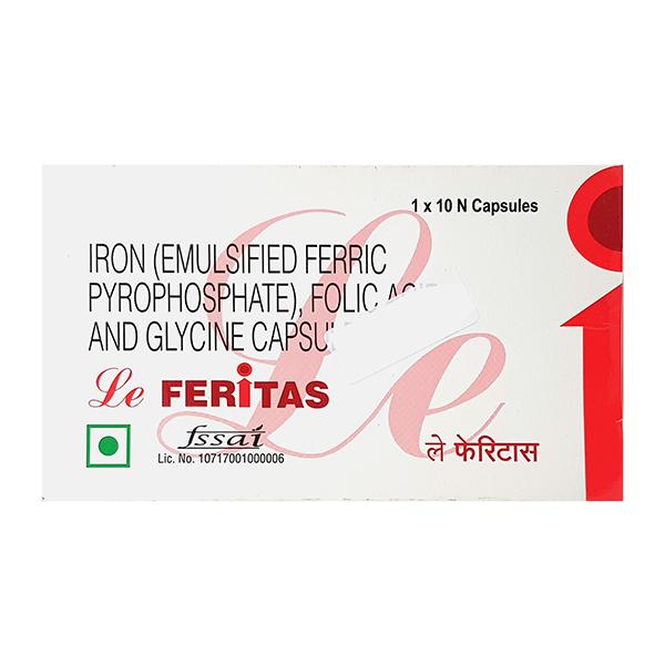 LE FERITAS Capsule 10's Price, Uses, Side effects, Substitutes | Netmeds