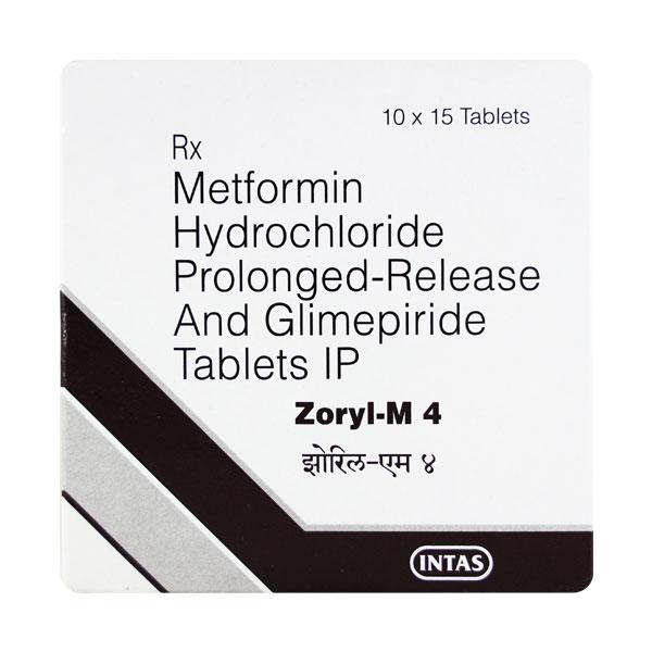 Zoryl M4 Forte Tablet 15'S : Price, Uses, Side Effects | Netmeds