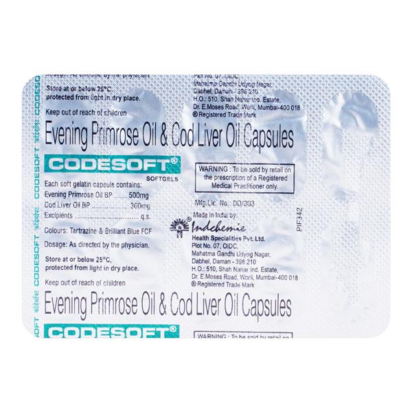 Codesoft Capsule 10'S - Price, Uses, Side Effects | Netmeds