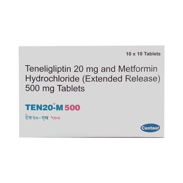 Ten20 M 500 Tablet 10'S : Price, Uses, Side Effects | Netmeds