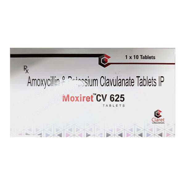 MOXIRET CV 625 Tablet 10's Price, Uses, Side effects, Substitutes | Netmeds