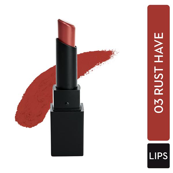 Buy SUGAR Cosmetics Nothing Else Matter Longwear Lipstick - 03 Rust ...
