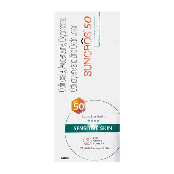 Buy SUNCROSS 50 SPF 50 UVA+UVB AQUA Lotion 60ml Online at Upto 25% OFF ...