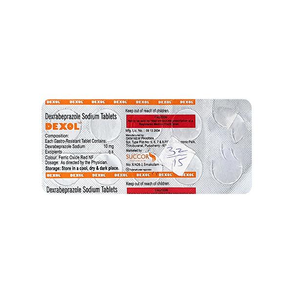DEXOL Tablet 10's Price, Uses, Side effects, Substitutes | Netmeds