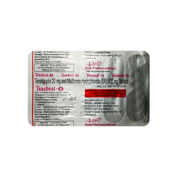 TENEBEAT M 500mg Tablet 10's : Price, Uses, Side Effects | Netmeds