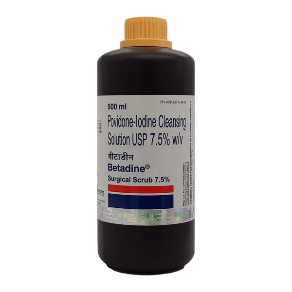 Buy Betadine Surgical Scrub 7.5% Solution 500ml Online at Upto 25% OFF ...