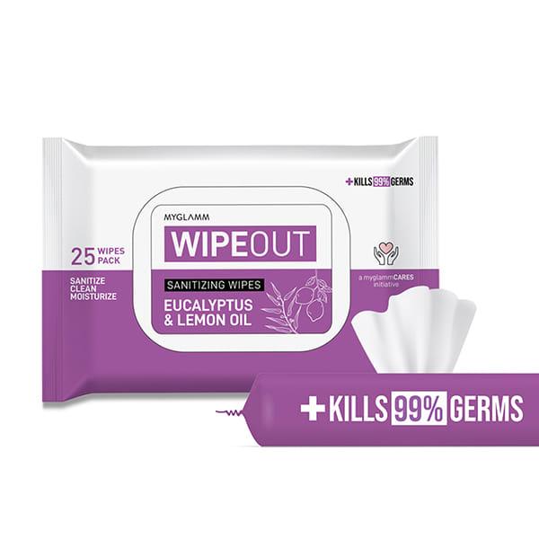 Buy Wipeout Sanitizing Wipes (Pack Of 25 Wipes) 125 Gm Online at ...