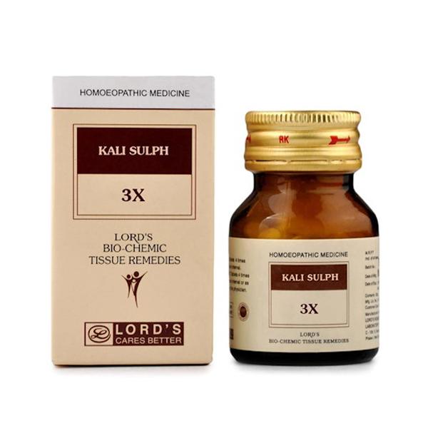 Buy Lord's Bio-Chemic Kali Sulph 3X Tablet 25 gm Online at Discounted ...