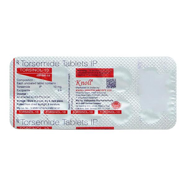 Buy TORSINOL 10 Tablet 10's Online at Upto 25% OFF | Netmeds