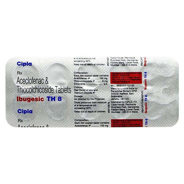 Ibugesic TH 8/100mg Tablet 10'S - Buy Medicines online at Best Price ...