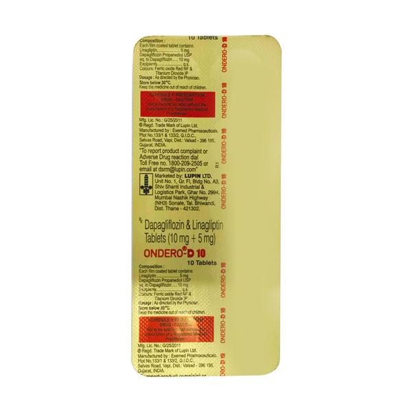 Buy ONDERO D 10 Tablet 10's Online at Upto 25% OFF | Netmeds