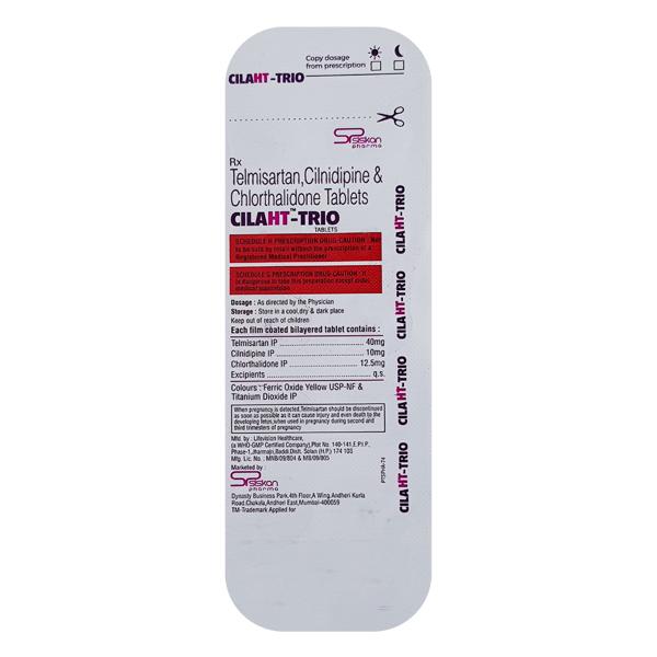 CILAHT TRIO Tablet 10's : Price, Uses, Side Effects | Netmeds