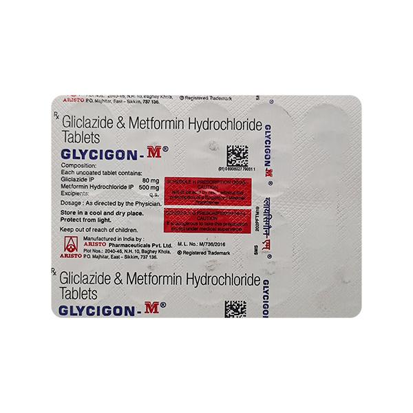 Glycigon M Tablet 10'S : Price, Uses, Side Effects | Netmeds