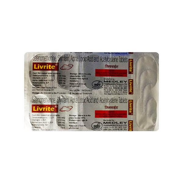 Buy Livrite Tablet 10'S Online at Upto 25% OFF | Netmeds