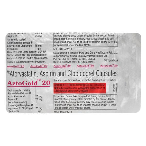 Buy Aztogold 20mg Capsule 10'S Online at Upto 25% OFF | Netmeds