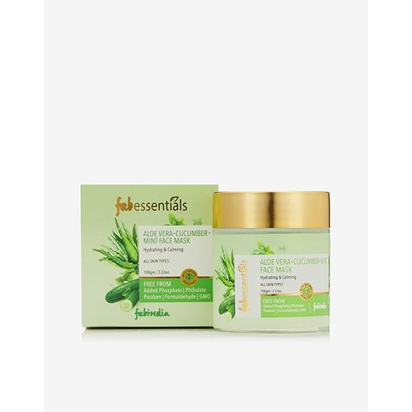 Buy Fabessentials Aloe Vera Cucumber Mint Face Mask 100 gm Online at ...