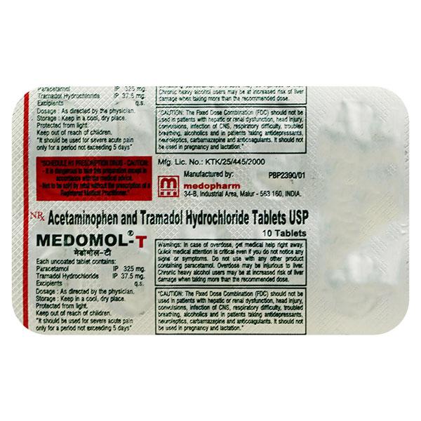MEDOMOL T Tablet 10's - Price, Uses, Side Effects, and Substitutes ...