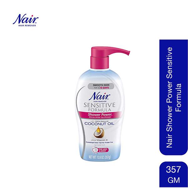 Buy Nair Shower Power Sensitive Formula Hair Removal Cream - Coconut ...