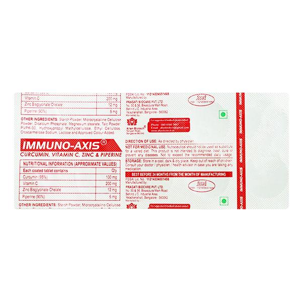 Buy IMMUNO AXIS Tablet 10's Online at Upto 25% OFF | Netmeds