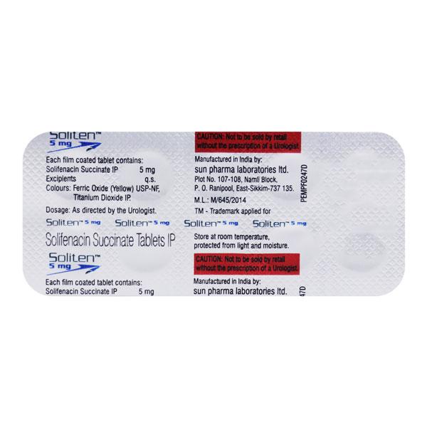Soliten 5mg Tablet 10'S - Price, Uses, Side Effects | Netmeds