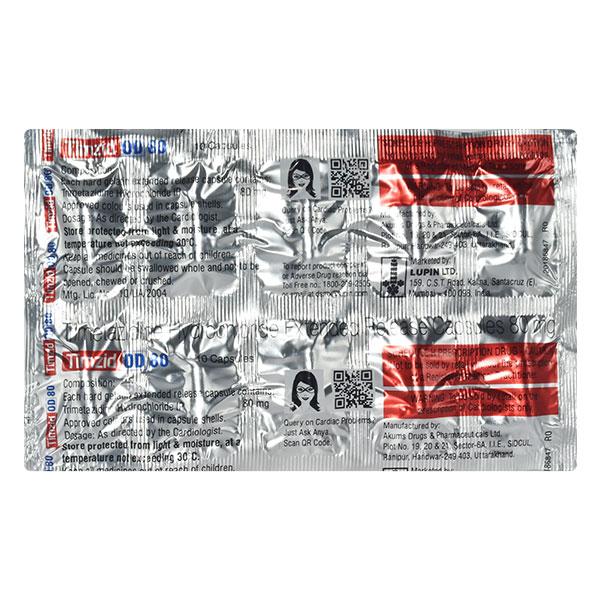 Buy TIMZID OD 80 Capsule 10's Online at Upto 25% OFF | Netmeds