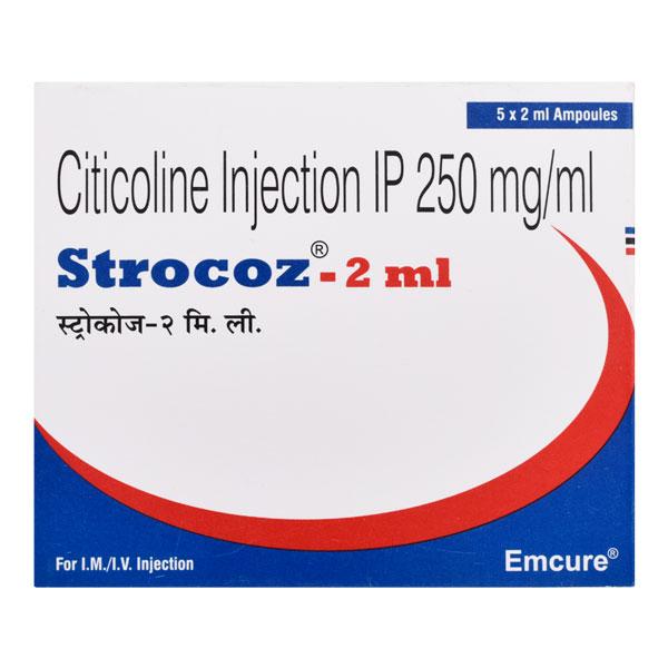 Buy Strocoz 250mg Injection 2ml Online at Upto 25% OFF | Netmeds