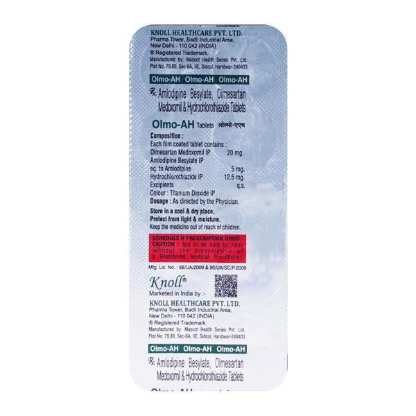 OLMO AH Tablet 10's : Price, Uses, Side Effects | Netmeds