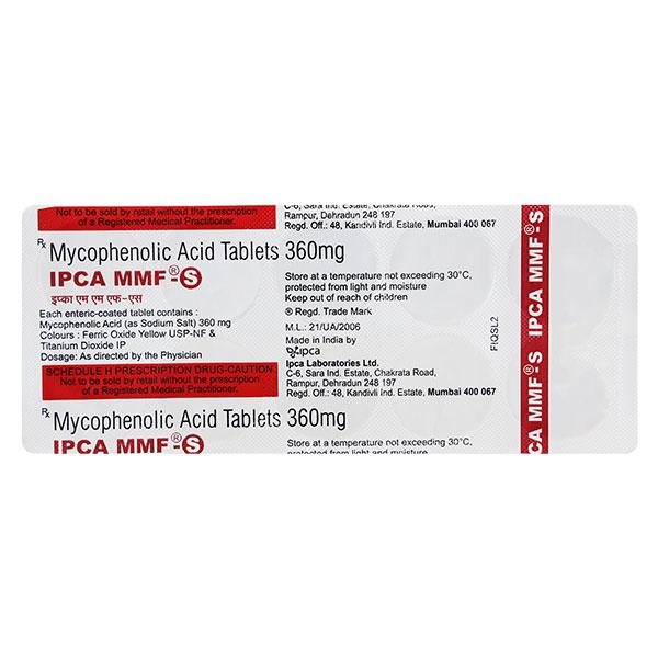IPCA MMF S Tablet 10's Price, Uses, Side effects, Substitutes | Netmeds