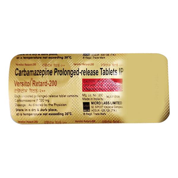 Buy Versitol Retard 200mg Tablet 10'S Online at Upto 25% OFF | Netmeds