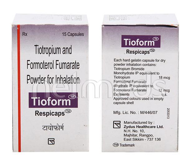 Tioform Respicap 15'S Price, Uses, Side effects, Substitutes | Netmeds